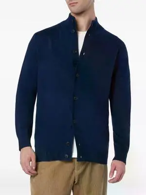 MC2 SAINT BARTH High-neck Button Cardigan - Blue
