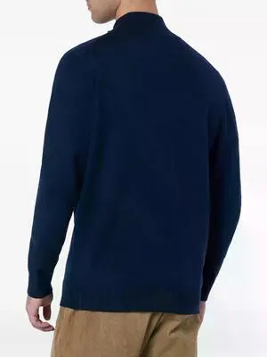 MC2 SAINT BARTH High-neck Button Cardigan - Blue