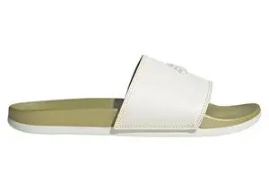Adidas Adilette Comfort Slides Core White/gold Metallic