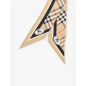 Burberry Check-print Silk Scarf