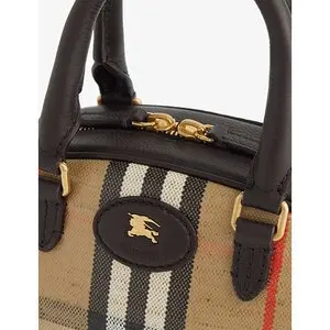 Burberry Highlands Mini Bowling Top-handle Bag