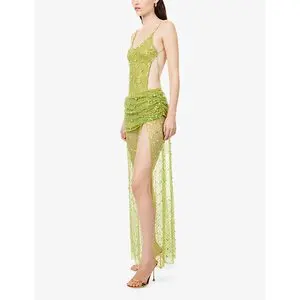 JADED LONDON Stellar Asymmetric Embellished Maxi Dress