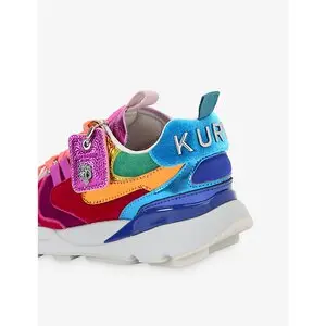 Kurt Geiger Runner Suede And Fabric Trainers - Mult/other