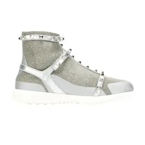 Valentino Garavani Rockstud Bodytech Sneaker - Silver