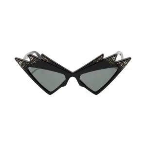 Gucci Embellished Cat Eye Sunglasses - Black