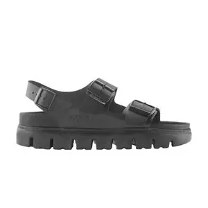 BIRKENSTOCK Milano Chunky Leather Sandals - Black