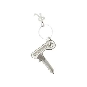 Raf Simons Earring With Key Charm - Silver