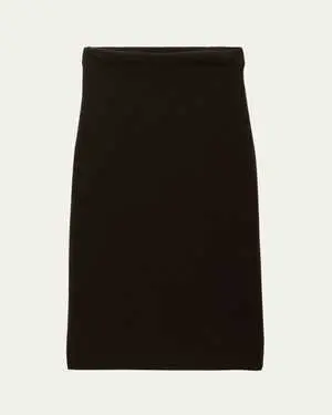 Prada Stretch Knit Pencil Skirt - Moro