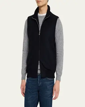MANDELLI Jersey Cashmere Full-zip Blouson