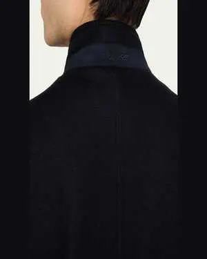MANDELLI Jersey Cashmere Full-zip Blouson