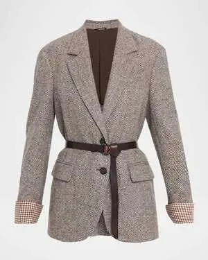 Brunello Cucinelli Single Breasted Blazers For Women