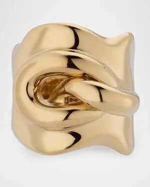Oscar De La Renta Twisted Knot Ring - Gold