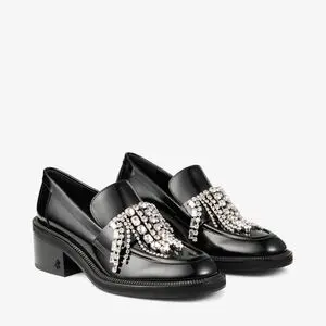 JIMMY CHOO Tylor 60 Embellished Loafers