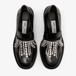 JIMMY CHOO Tylor 60 Embellished Loafers