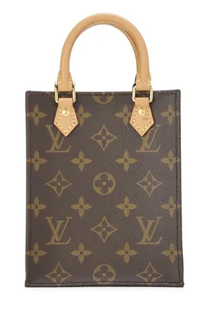 LOUIS VUITTON Monogram Sac Plat Nm - Brown