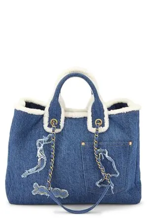 Chanel Paris-egypt Shearling Hieroglyph Shopping Tote