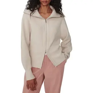 Varley Enrico Knit Zip Jacket - Silver Birch