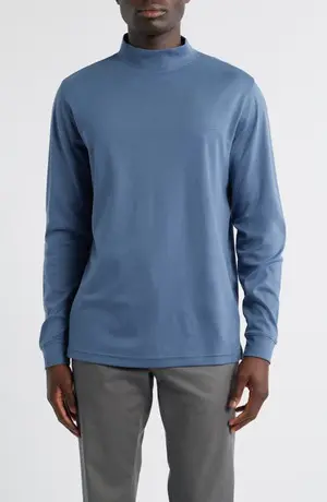 Scott Barber Mock Neck Sport Tops For Men