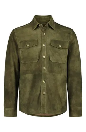 Robert Graham Manzo Goatskin Suede Field Jacket