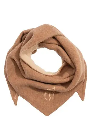 Polo Ralph Lauren Polo Player Wool Triangle Wrap - Cream/camel