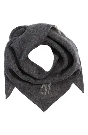 Polo Ralph Lauren Polo Player Wool Triangle Wrap Med Grey Heather Charcoal
