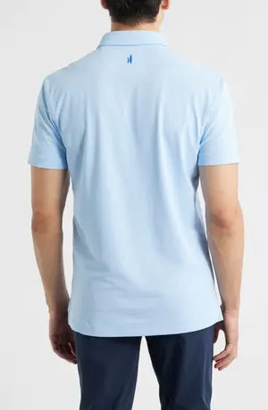 Johnnie-o Clegg Solid Piqué Performance Golf Polo - Maliblu
