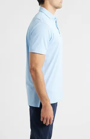 Johnnie-o Clegg Solid Piqué Performance Golf Polo - Maliblu