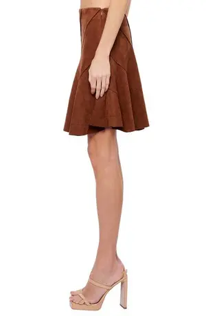 CIEBON Aje Faux-suede Mini Skirt
