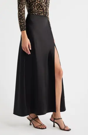 REFORMATION Layla Satin Maxi Skirt