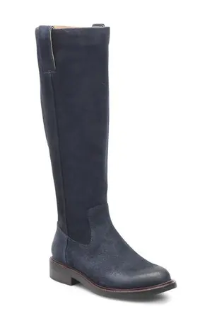 SOFFT Leather Knee High Boots - Blue