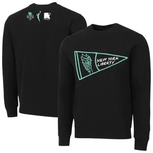 ROUND21 New York Liberty Pennant Crewneck Pullover Sweatshirt