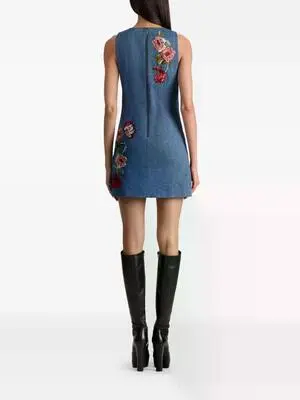 Alice + Olivia Cade Embroidered Mini Dress