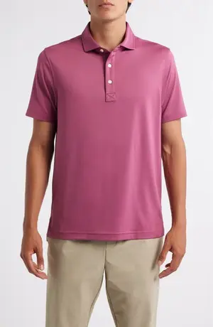 Brooks Brothers Solid Performance Series Polo - Violet Quartz
