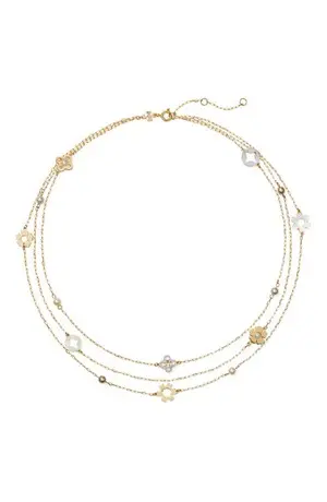 Tory Burch Forget Me Not Multi-strand Necklace