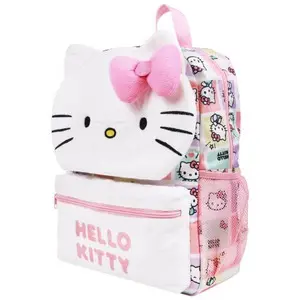 FUL SANRIO Plush Face Backpack With 3d Bow