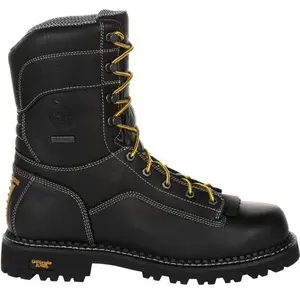 GEORGIA BOOT Amp Lt Logger Composite Toe Work Boots - Black