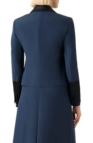 Akris Deneuve Silk Crop Blazer