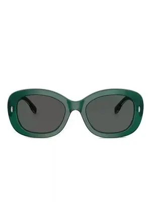 Tory Burch Oval-frame Sunglasses - Green