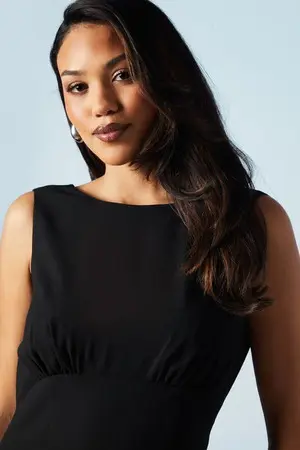 Coast Cowl Back Maxi Dress - Black