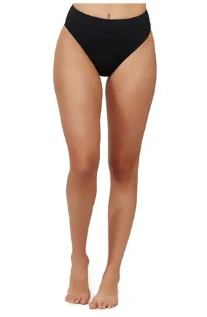 GOTTEX High Waist Bikini Bottom - Black