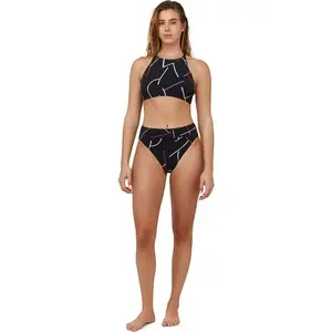 GOTTEX Kai High Neck Bikini Top - Multi Black