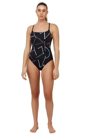 GOTTEX Kai Square Neck One Piece - Multi Black
