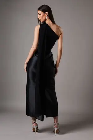 Coast One Shoulder Twill Gown