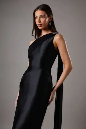 Coast One Shoulder Twill Gown
