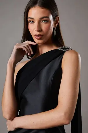 Coast One Shoulder Twill Gown