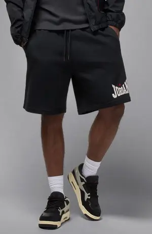 JORDAN 9-inch Logo Sweat Shorts - Black/white