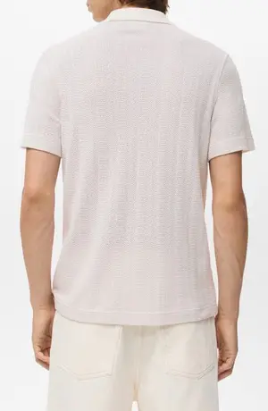 Mango Regular Fit Openwork Polo