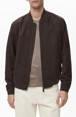 Mango Textured Outerwear For Men