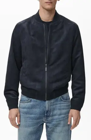 Mango Textured Jackets For Men