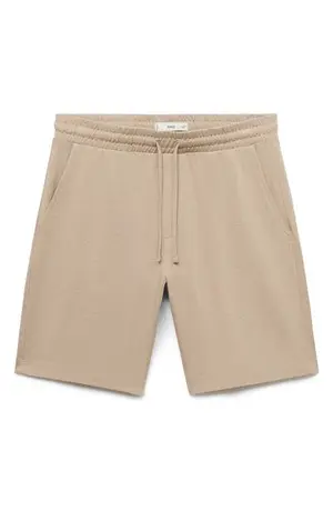 Mango Cotton Bermuda Short - Ecru
